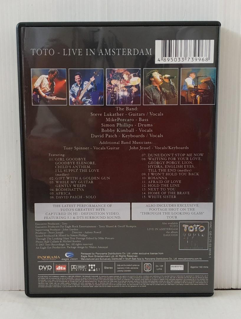 TOTO - Live In Amsterdam Special Edition 25th Anniversary DVD (Hong Kong Edition), Hobbies ...