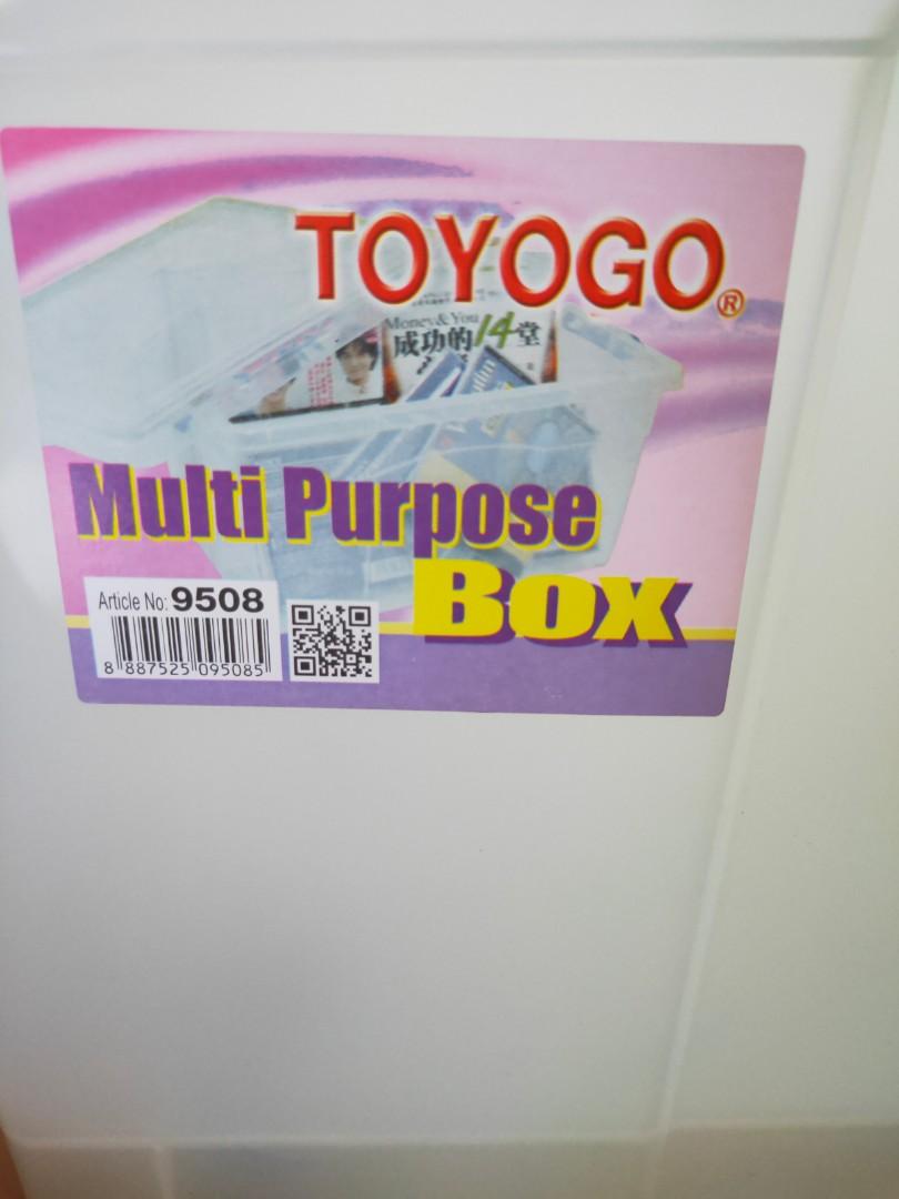 TOYOGO MULTI PURPOSE PLASTIC BOX, Furniture & Home Living, Home ...