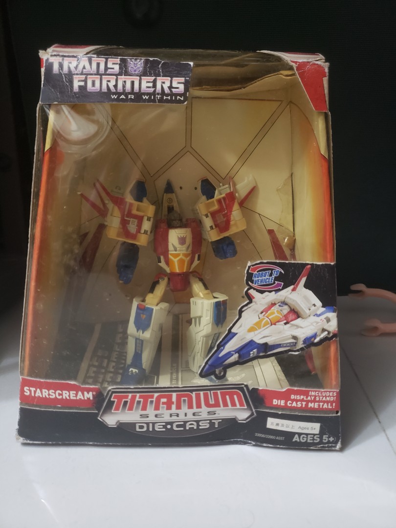 Transformers Titanium Die-cast series Starscream, 興趣及遊戲, 玩具 & 遊戲類 ...