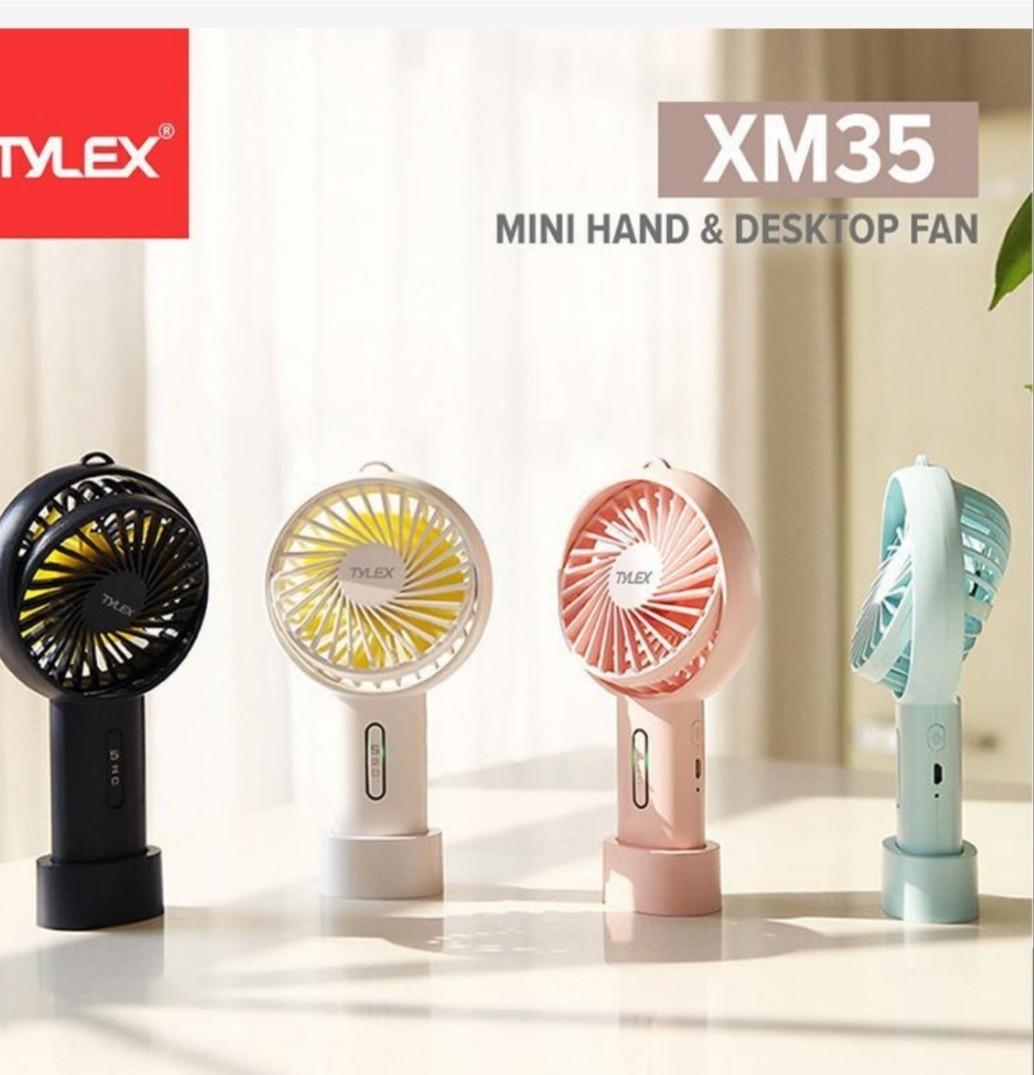 TYLEX XM35 Portable Mini Hand Fan Desktop Fan Charging Base 3 Gear ...