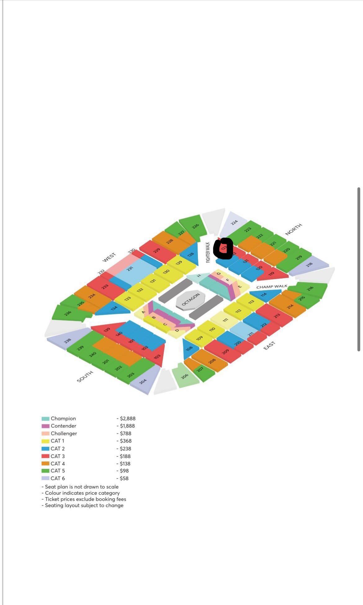 Ufc 172 Seating Chart