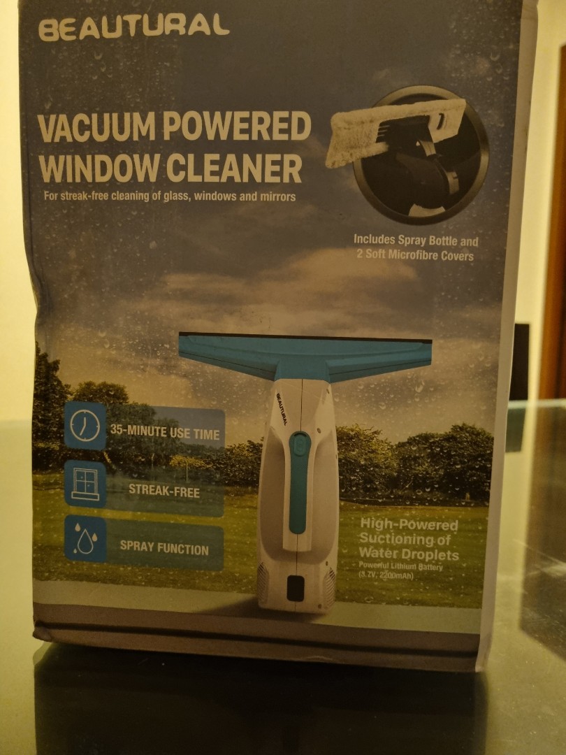 Vacuum powered window cleaner, Furniture & Home Living, Cleaning ...