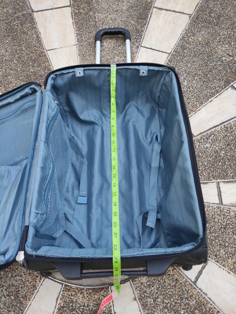 VIA Rail Canda 2 Wheel 24 Inches Expandable Dark Green Travel Luggage ...