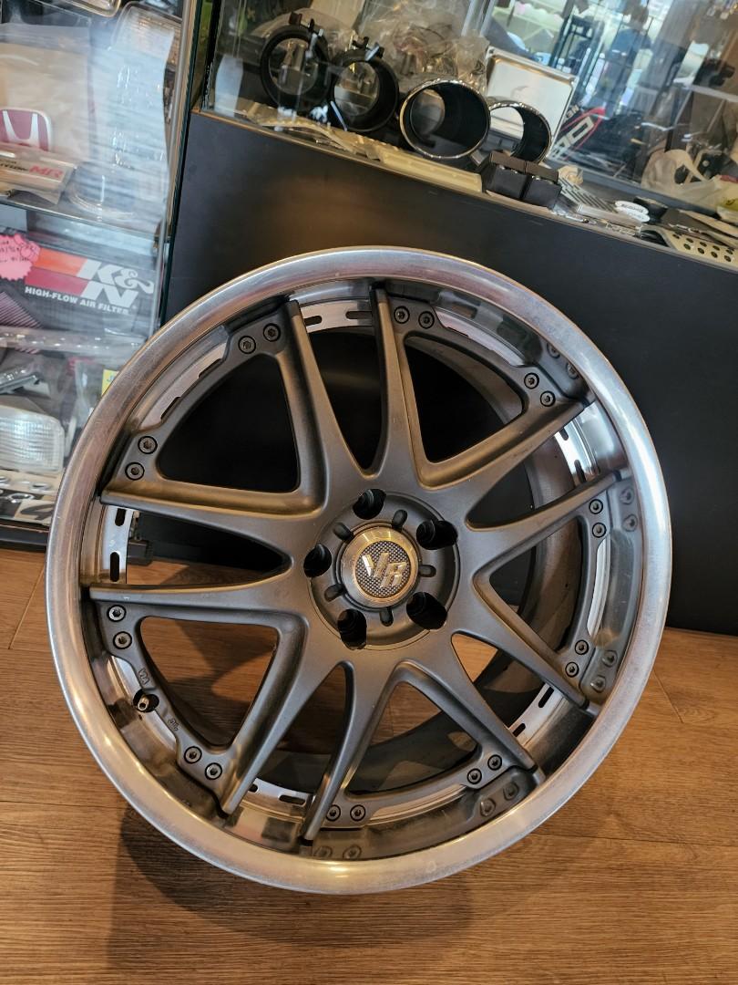 Volk Racing GTV Titanium Gunmetal , 19 x 8 , 5x114.3, Car Accessories ...