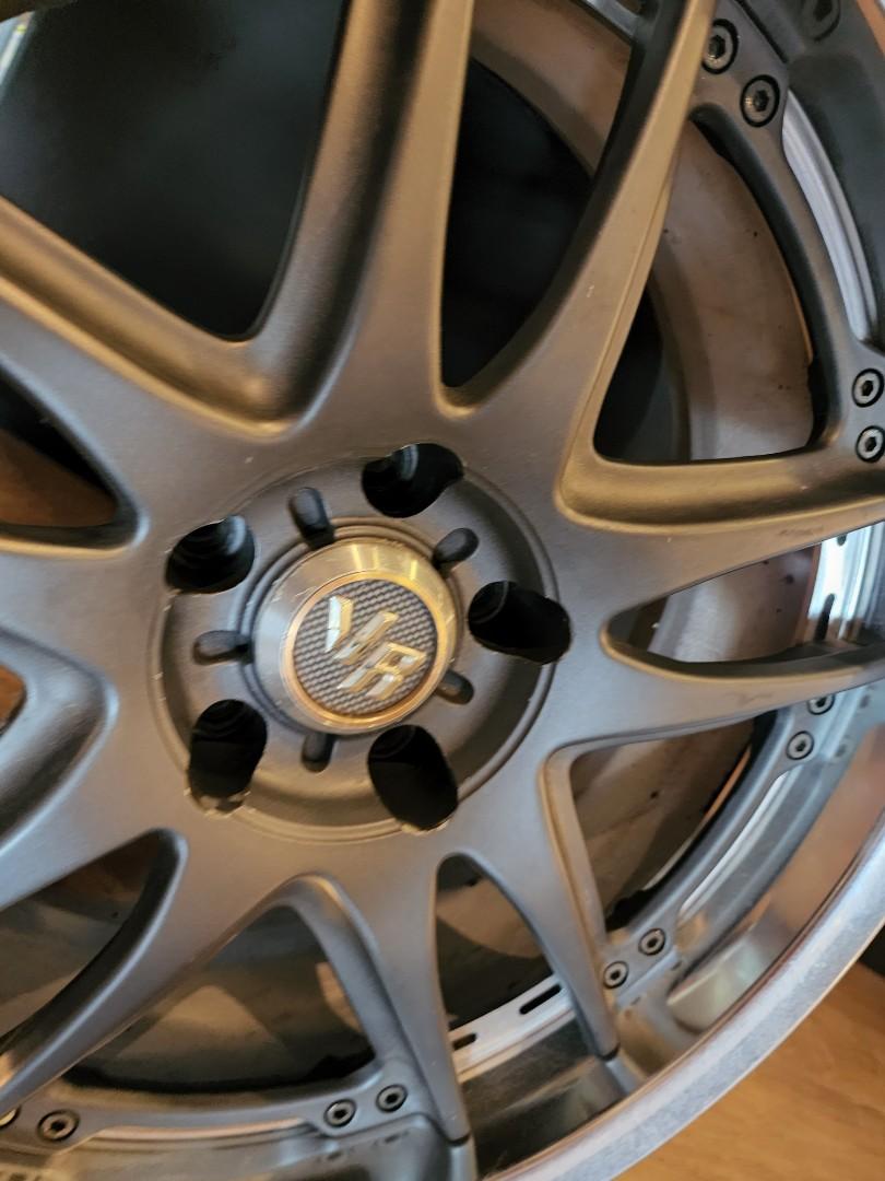 Volk Racing GTV Titanium Gunmetal , 19 x 8 , 5x114.3, Car Accessories ...