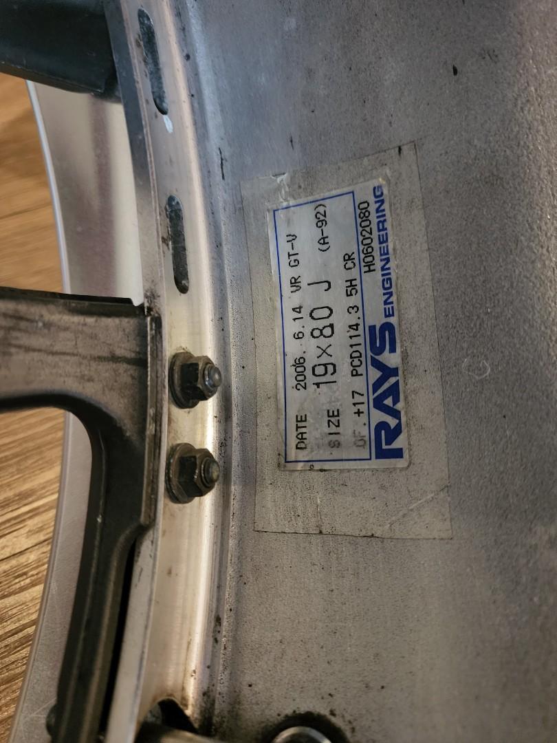 Volk Racing GTV Titanium Gunmetal , 19 x 8 , 5x114.3, Car Accessories ...