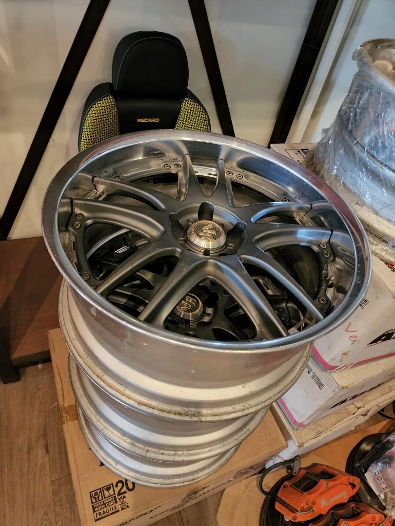 Volk Racing GTV Titanium Gunmetal , 19 x 8 , 5x114.3, Car Accessories ...