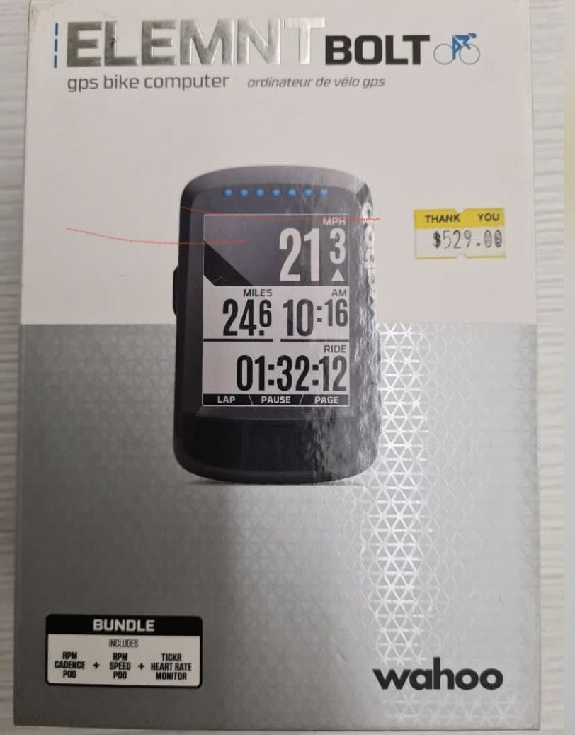 Wahoo ELEMNT (Element) Bolt V1, Sports Equipment, Bicycles & Parts ...