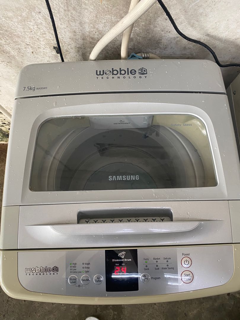 White Samsung 7.5KG Top Loading Washing Machine, TV & Home Appliances ...