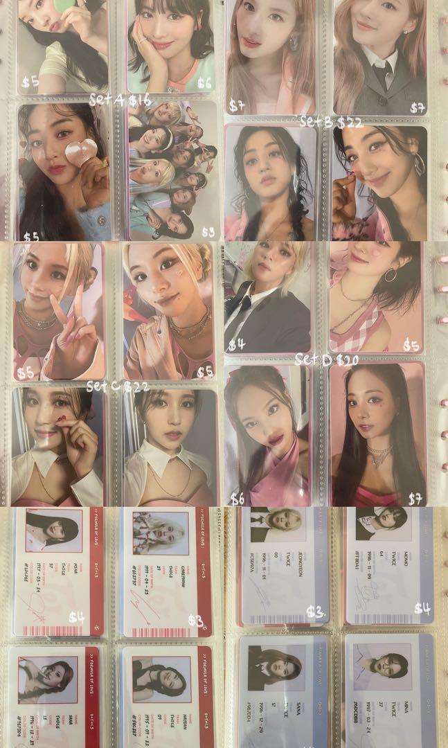 WTS/LFB twice formula of love fol pc photocards jihyo nayeon jeongyeon mina momo sana dahyun ...