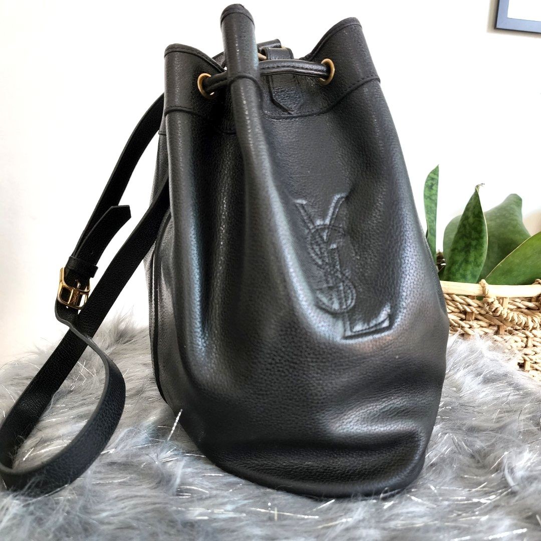 Excellent Condition YSL Black Bucket Crossbody Bag - Authentic (not LV ...