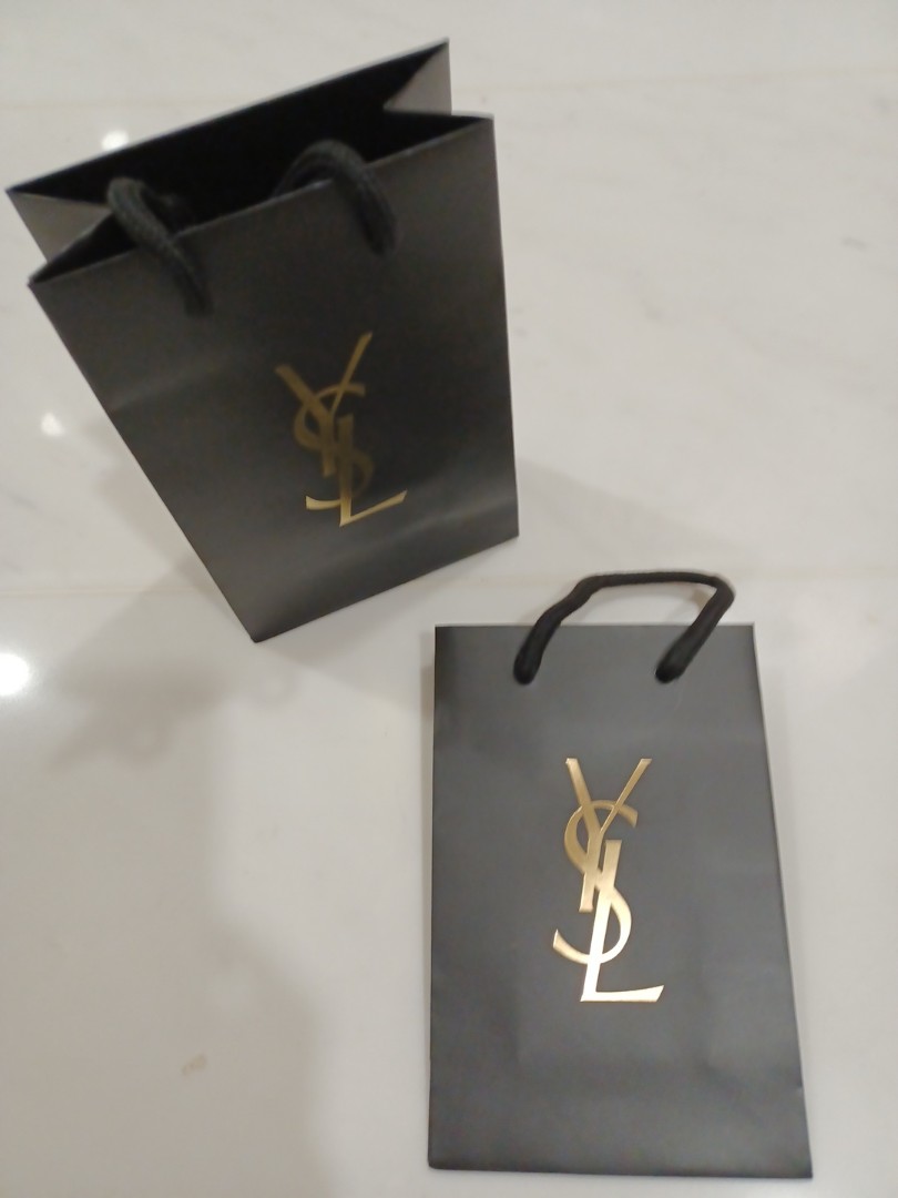 Yves St Laurent YSL Paper Bags, small 2pcd, Everything Else on Carousell