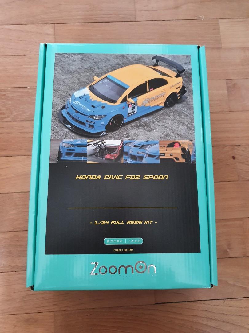 ZoomOn Zoom On 1/24 Honda Civic FD FD2 FD2R Type R Spoon Resin scale ...