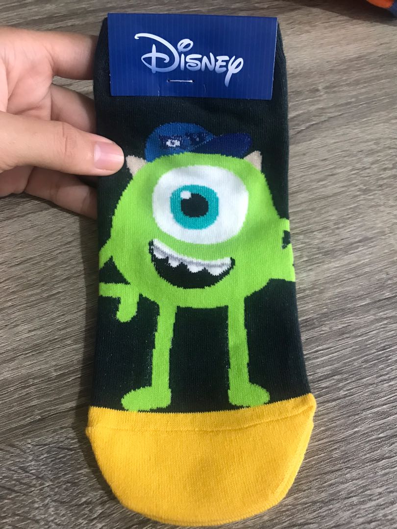 100% Authentic Korean Socks- Mike Wazowski, Women's Fashion, Watches ...