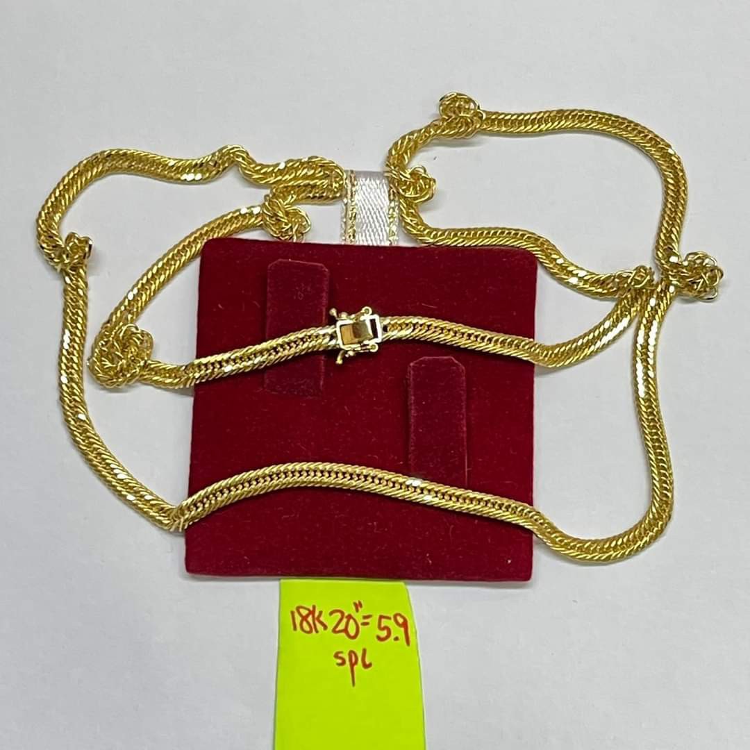 18K Saudi Gold triple lock necklace, Women's Fashion, Jewelry ...