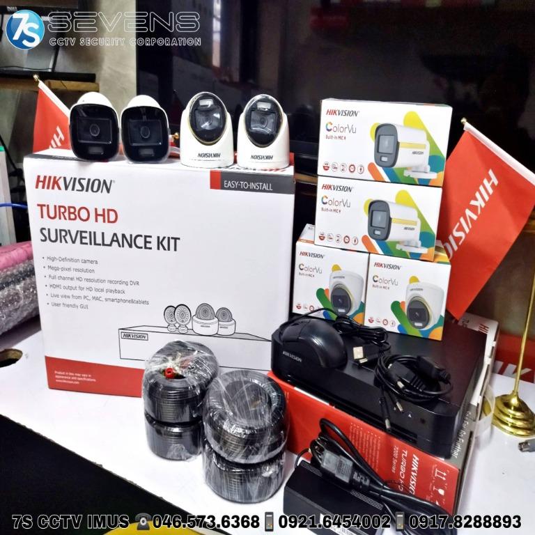 2MP 4CH HIKVISION COLORVU AUDIO PACKAGE, Furniture & Home Living, Security & Locks, Security ...