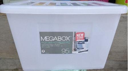 50L megabox white storage box, Furniture & Home Living, Home ...