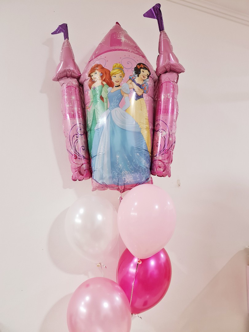 Helium balloons, princess birthday balloons, princess balloons, helium ...