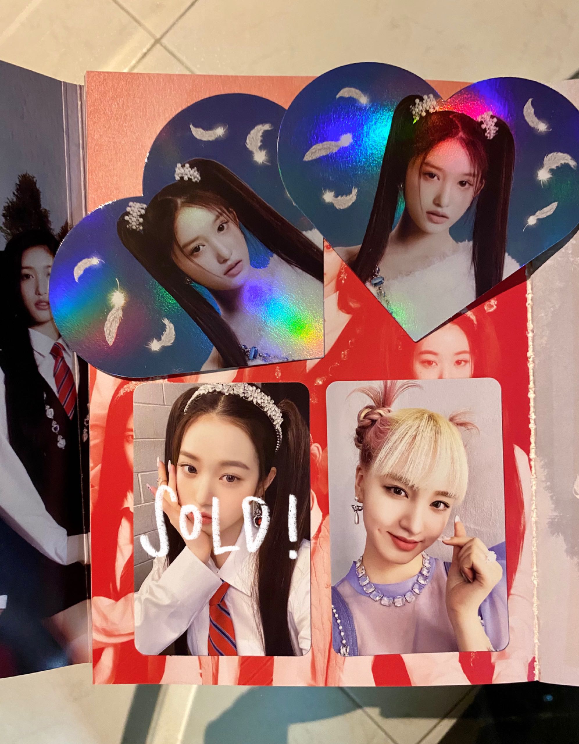 [ wts ] ive love dive wonyoung ver 1 liz ver 3 photocards leeseo holo heart card, Hobbies & Toys ...
