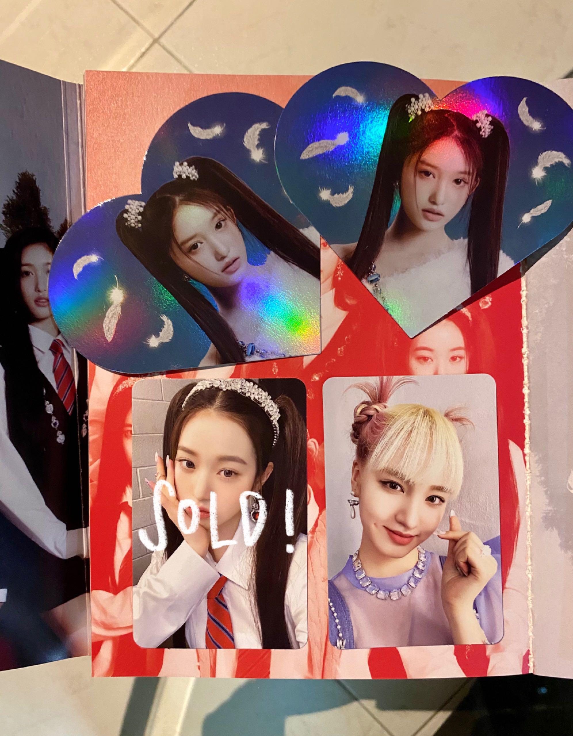 [ wts ] ive love dive wonyoung ver 1 liz ver 3 photocards leeseo holo heart card, Hobbies & Toys ...