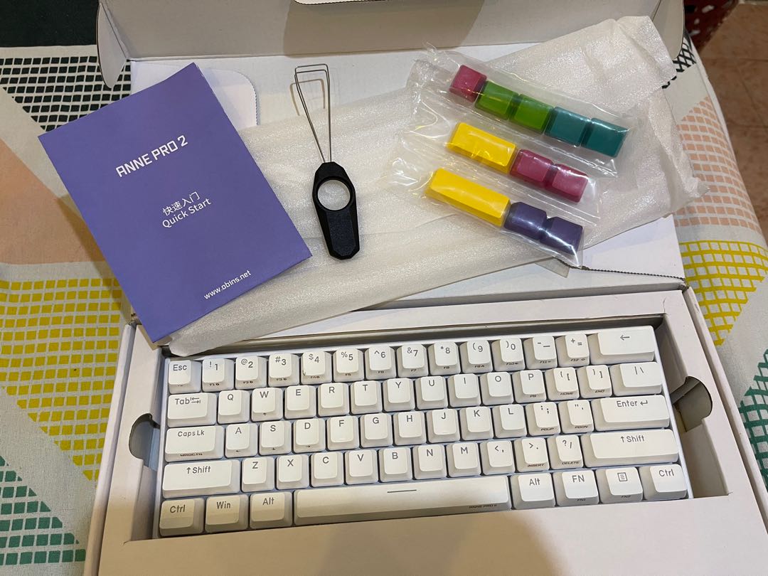 Anne Pro 2 mini portable mechanical keyboard, Computers & Tech, Parts ...