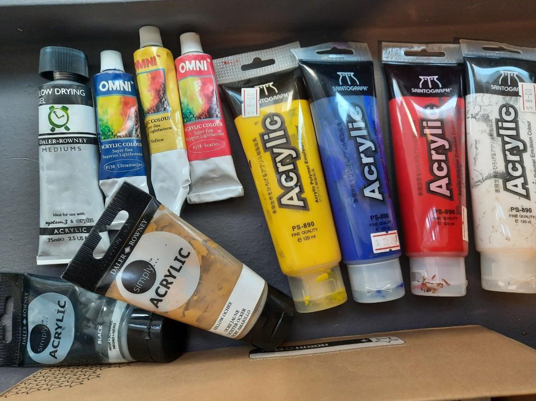 Artist Grade Acrylic Paints, Hobbies & Toys, Stationery & Craft, Craft ...