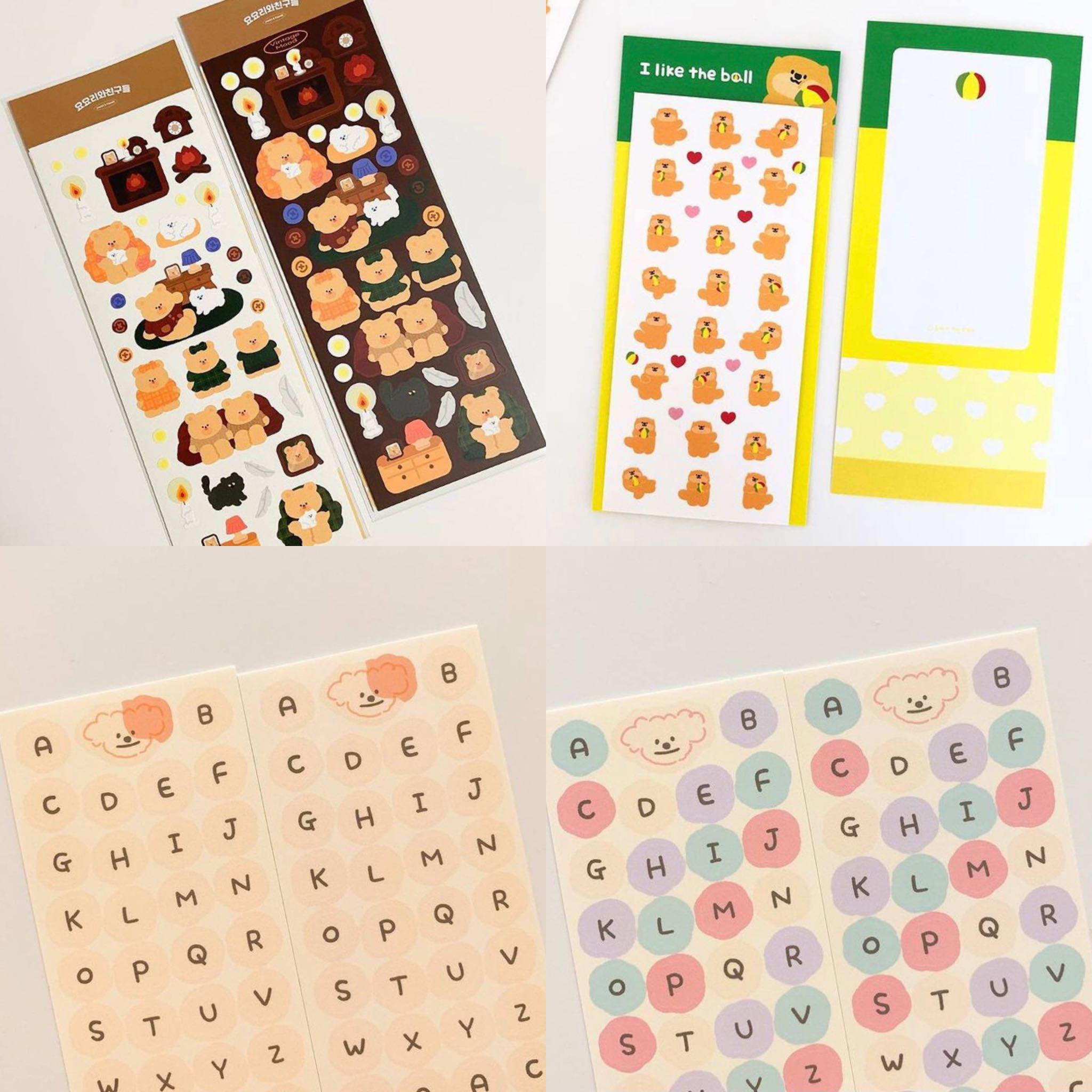 authentic korea stickers/ bullet journal, Hobbies & Toys, Stationery ...