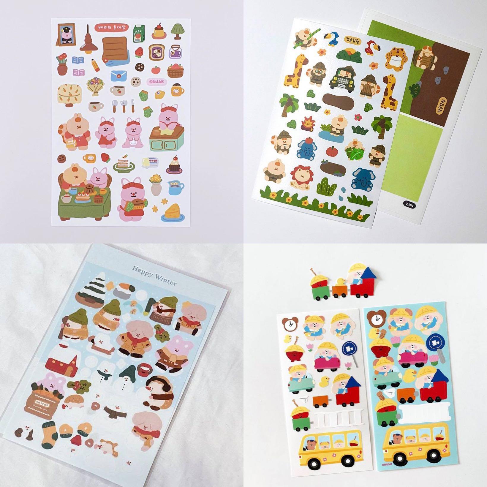 authentic korea stickers/ bullet journal, Hobbies & Toys, Stationery ...