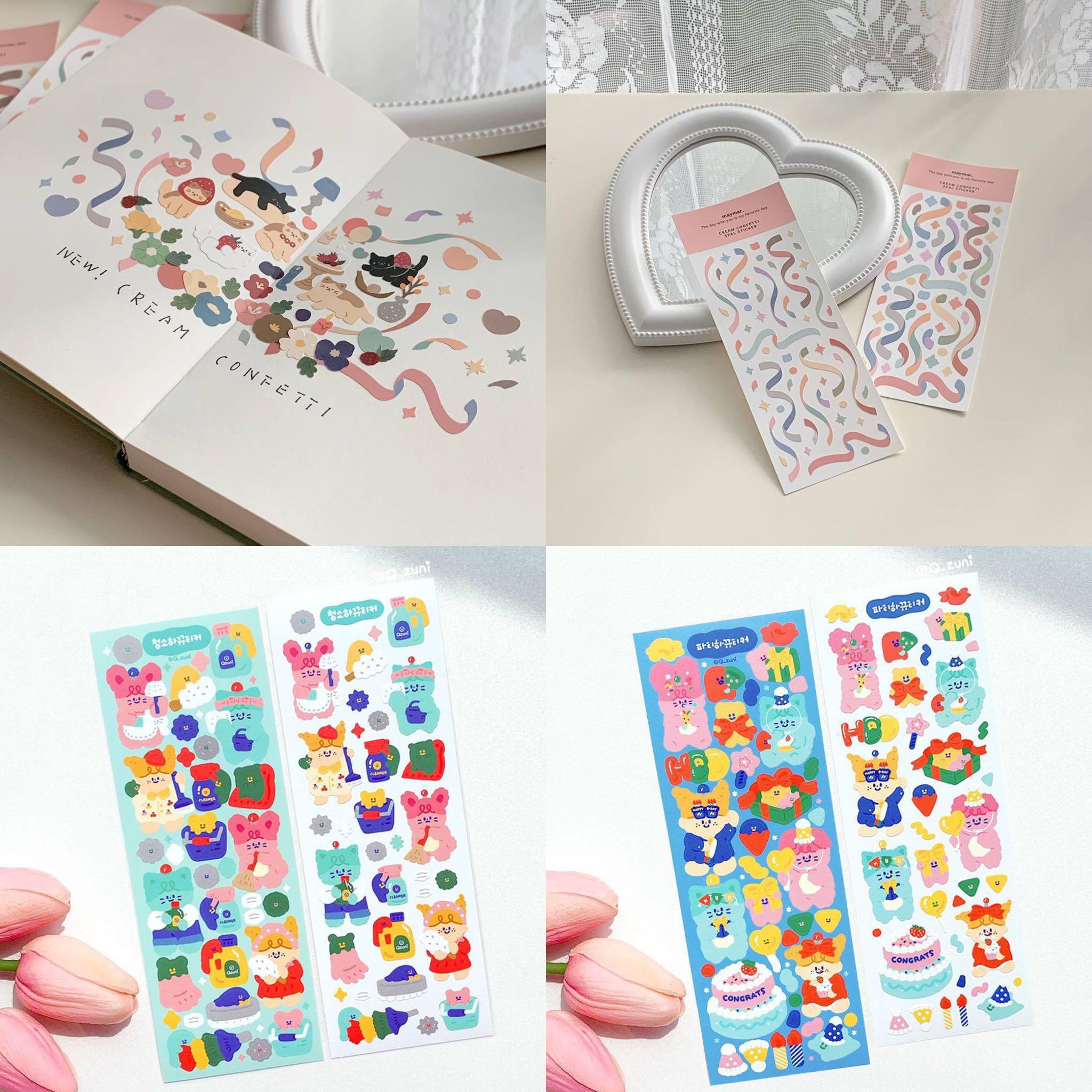authentic korea stickers/ bullet journal, Hobbies & Toys, Stationery ...