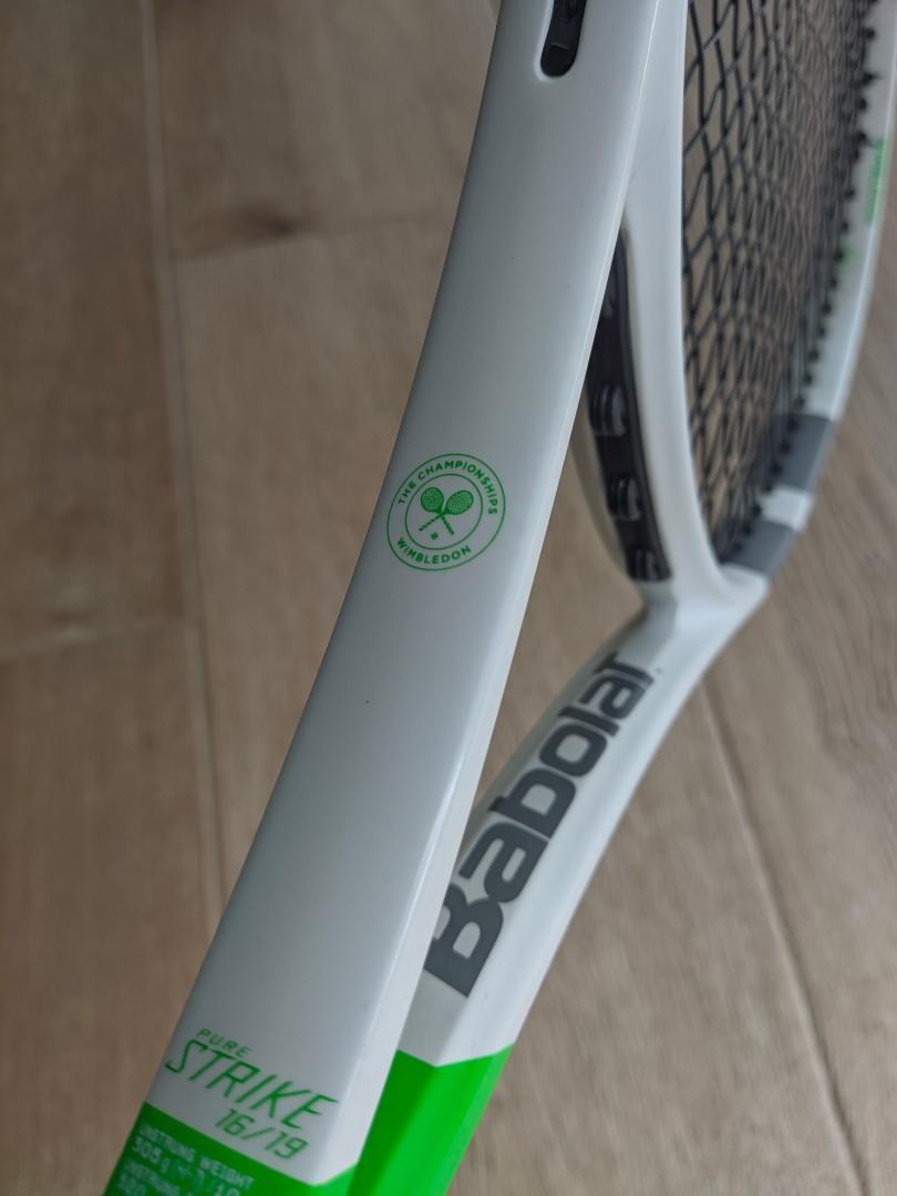 Babolat Pure Strike 16x19 Wimbledon, Sports Equipment, Sports & Games ...