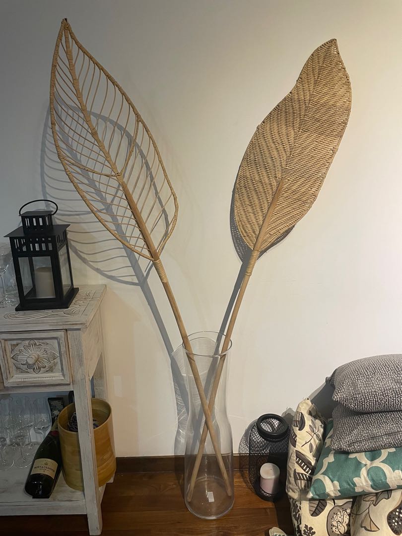 Banana Leaf decor from Island Living with Vase from Ikea, Furniture ...