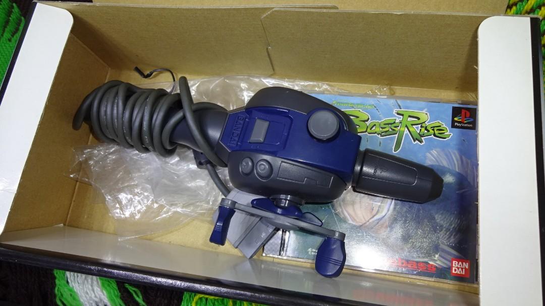 Bass Rise Fishing Controller Box Set with Bass Rise PS1 Game, Video ...