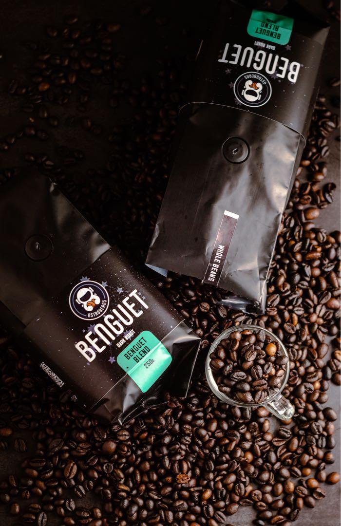 Benguet Blend Premium Robusta & Excelsa Roast Coffee Beans 250g Whole ...