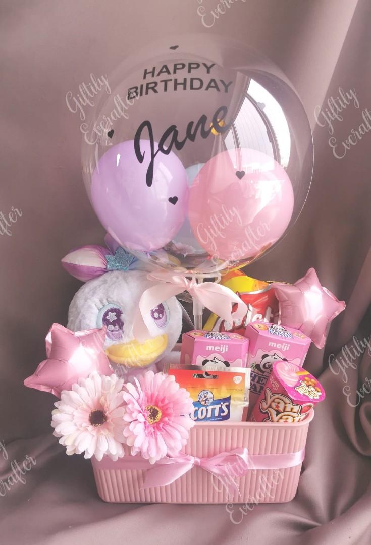 Birthday snack hamper |Bubble tea Get Well Soon hamper | Speedy ...