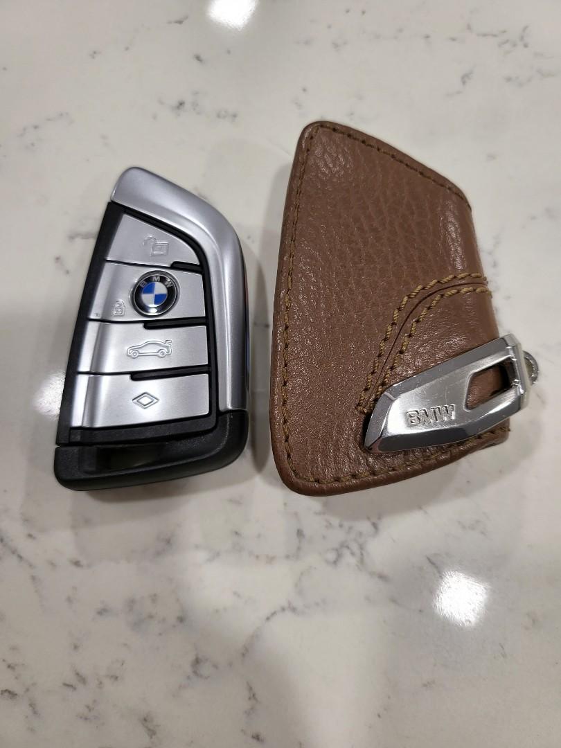 BMW Key Leather Cover, Car Accessories, Accessories on Carousell