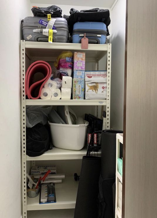 Boltless rack 4 levels Storeroom Rack, Furniture & Home Living ...