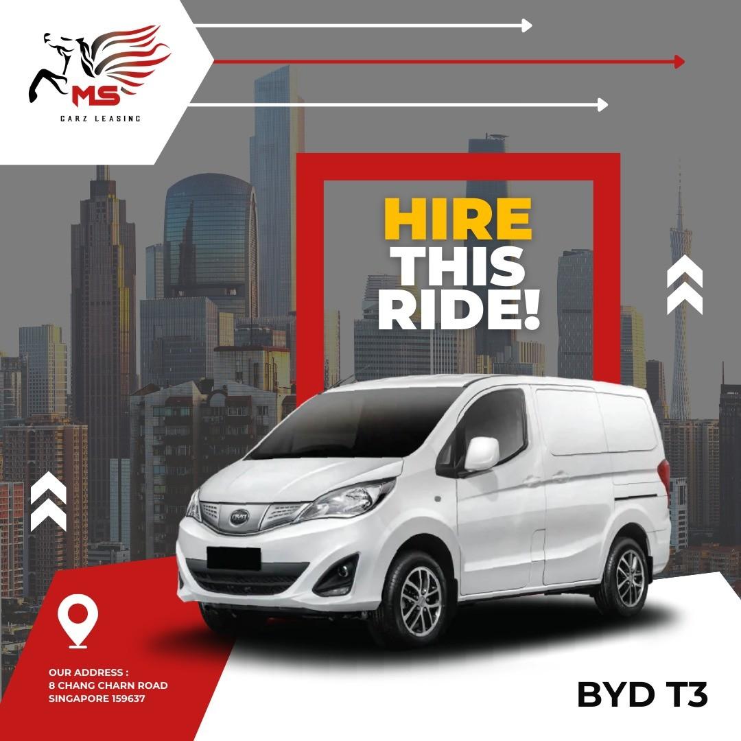 Brand New BYD T3 Electric Commercial Van Rental, Cars, Commercial ...