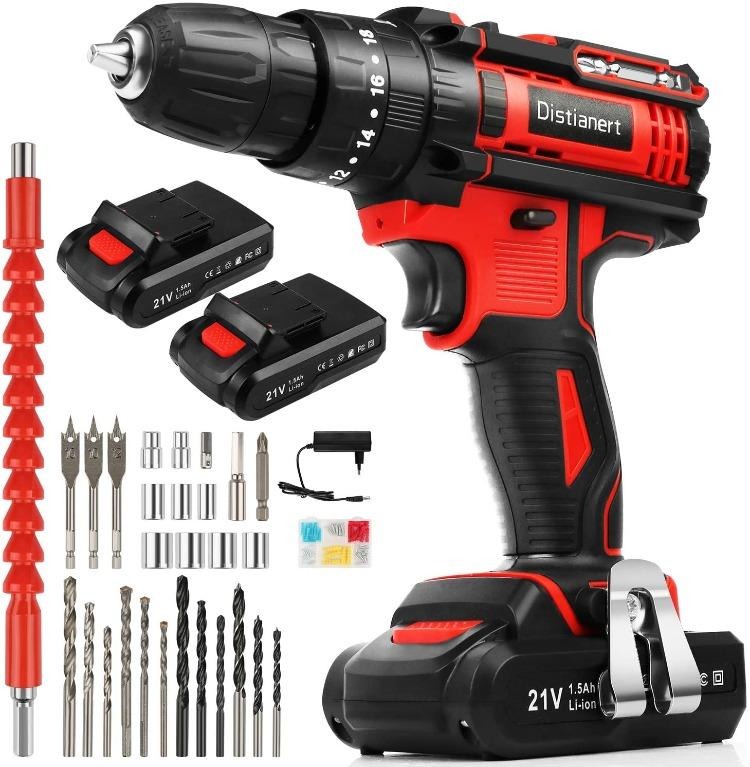 [C6377] Distianert Cordless Drill Driver, Furniture & Home Living, Home ...