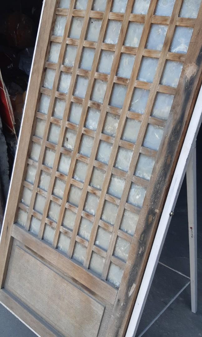 CAPIZ CAPIS SHELL WINDOW WINDOWS SHUTTER SHUTTERS DOOR DOORS DIVIDER ...