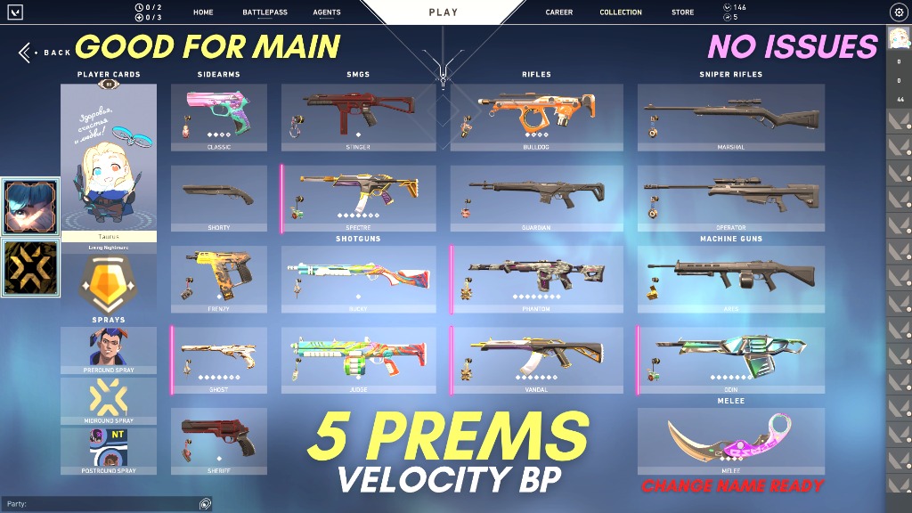 CHEAPEST PROTOCOL PHANTOM PRIME VANDAL 6 PREMIUM SKINS VALORANT ACCOUNT ...