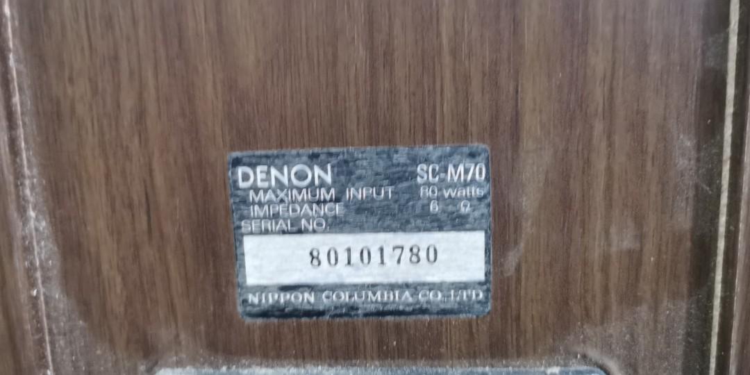 DENON HIFI stereo amplifier PMA-7.5S&SC-M70 SPEAKERS Made in Japan(請看内文 ...