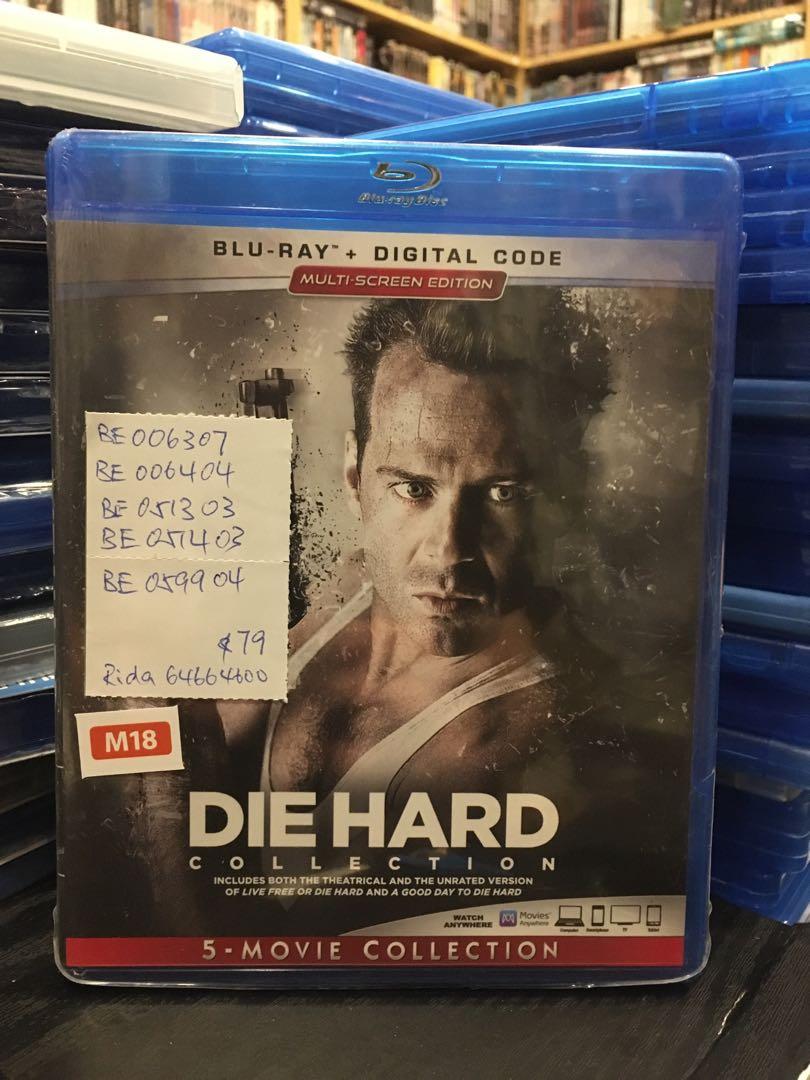 Die Hard Box Set Blu ray, Hobbies & Toys, Music & Media, CDs & DVDs on ...