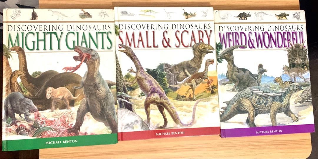 Discovering Dinosaurs Book Set of 3 by Michael Benton, Hobbies & Toys ...