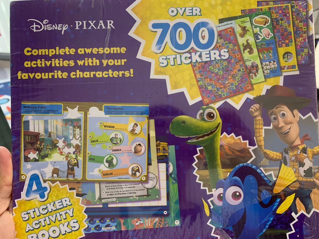 Disney Pixar sticker activity case, Hobbies & Toys, Books & Magazines ...