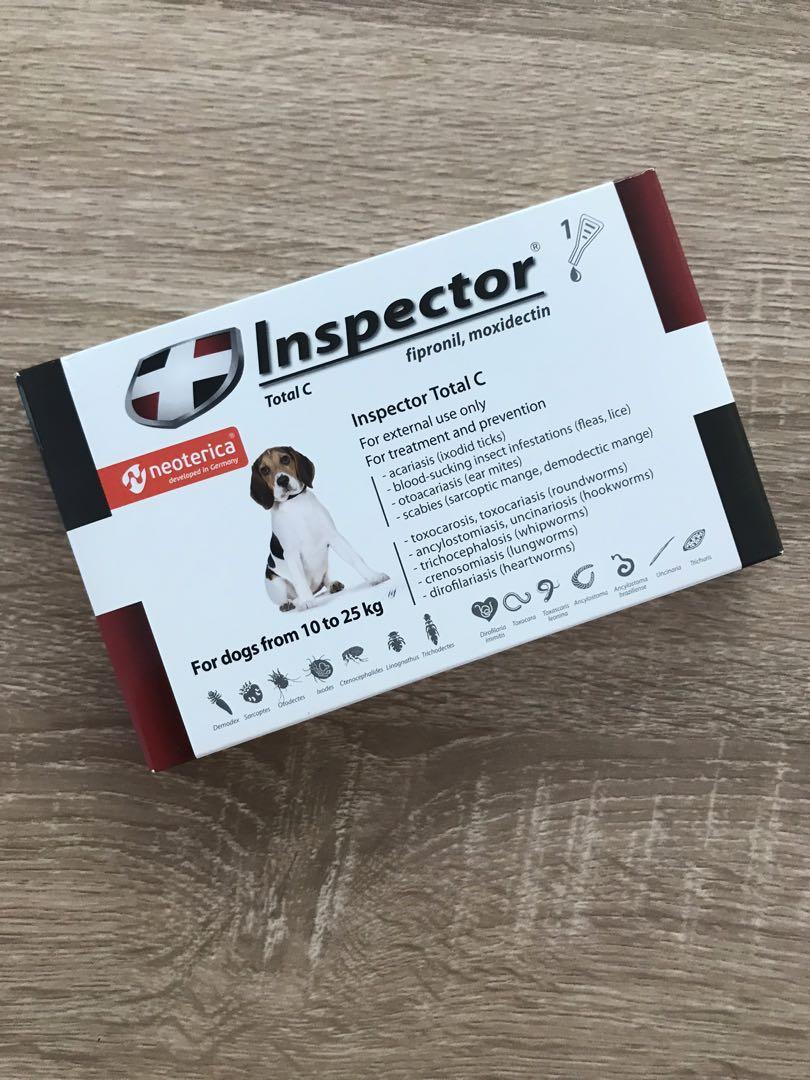 Dog Inspector Total C 10-25KG, Anti Parasite, Pet Supplies, Health ...