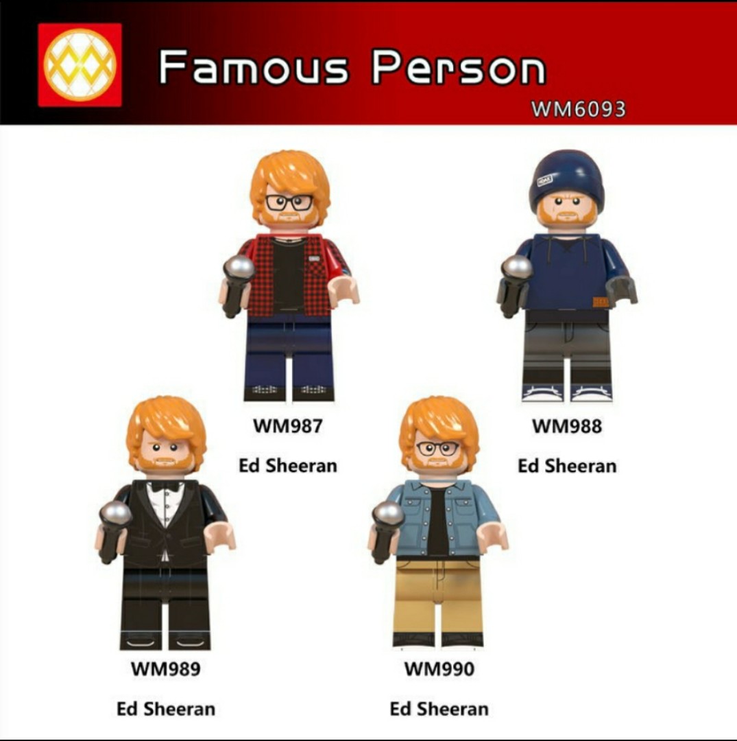 Ed sheeran lego set / Ed sheeran lego / Ed sheeran figurine / Ed ...