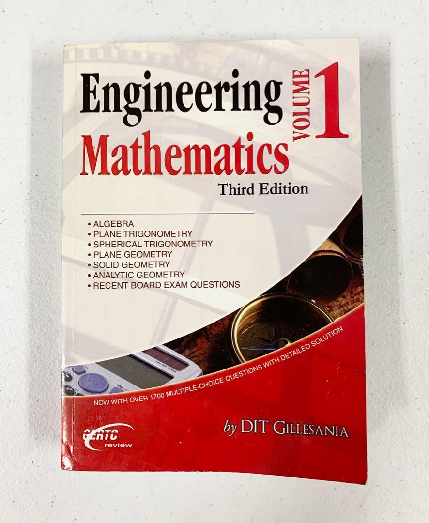 Engineering Mathematics Volume 1 by DIT Gillesania, Hobbies & Toys ...