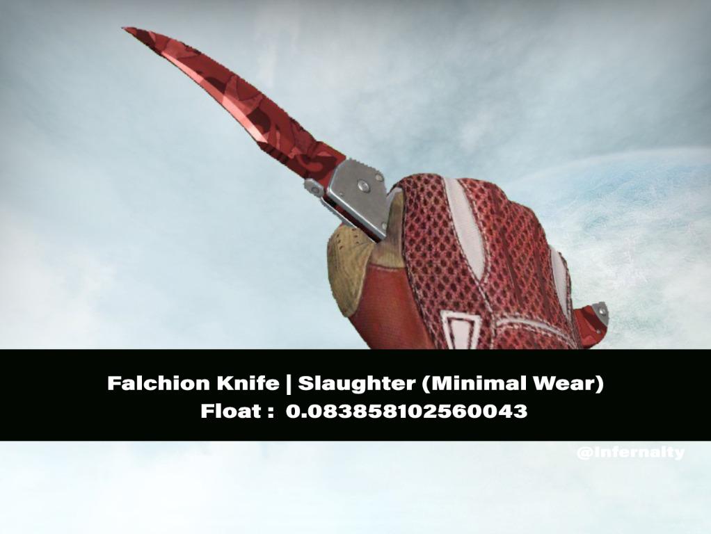 Falchion Knife Slaughter MW CSGO SKINS KNIVES, Video Gaming, Gaming ...