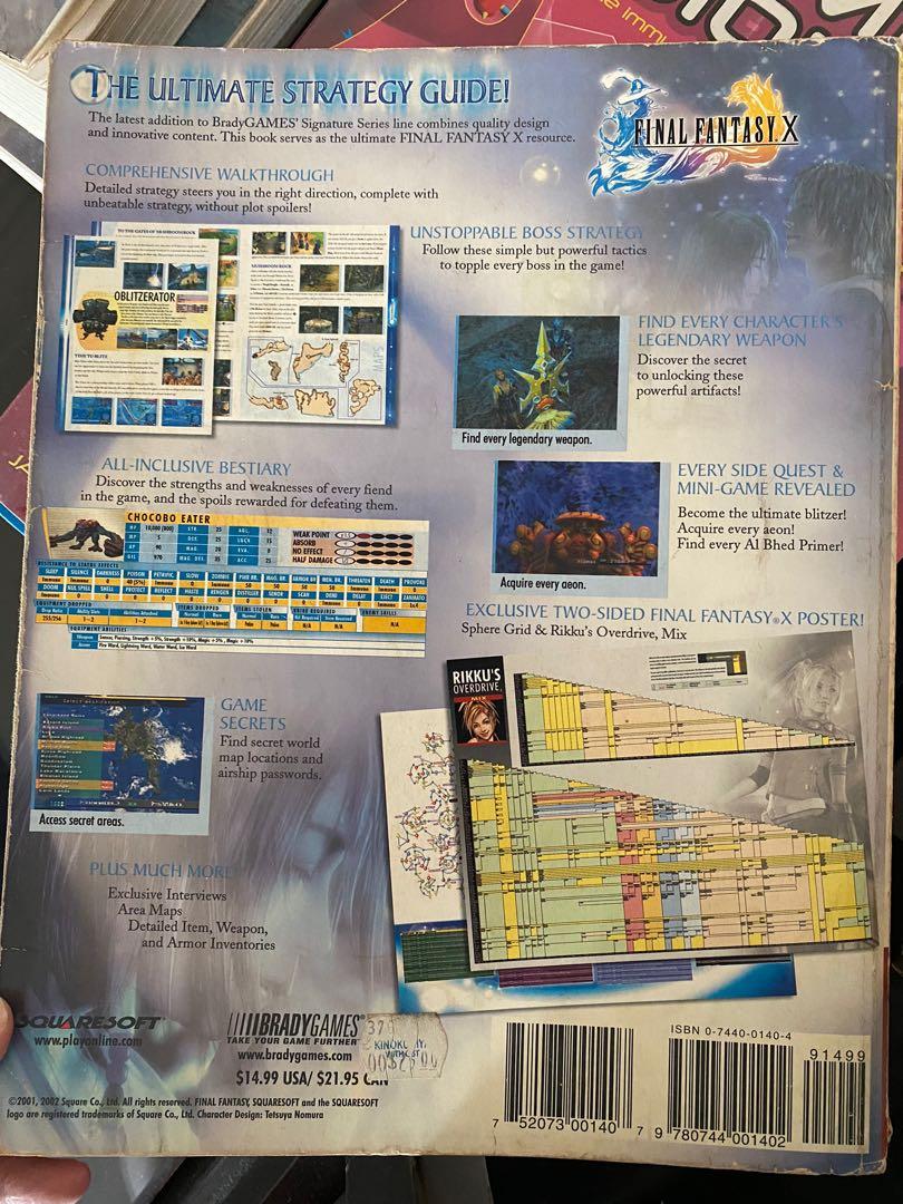 Final Fantasy X official strategy guide, Video Gaming, Gaming ...