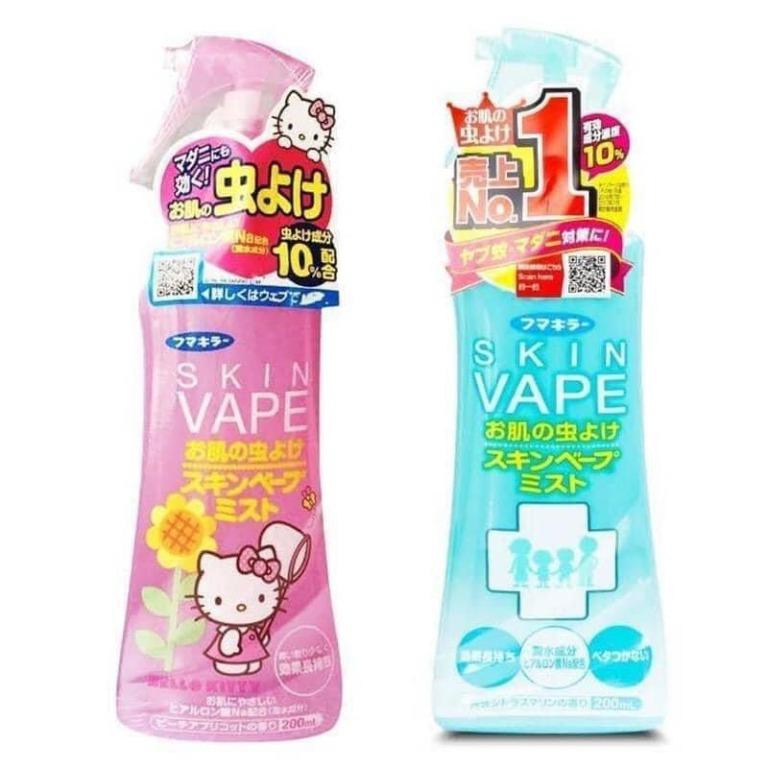 (現貨)日本Fumakilla Skin Vape 強效防蚊噴霧 200ml, 美容＆個人護理, 沐浴＆身體護理, 沐浴及身體護理 - 身體 ...